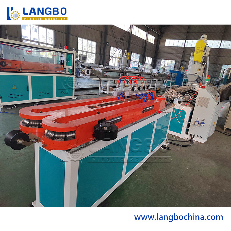 PE HDPE Single Wall Corrugated Pipe Machine / Plastic Corrugated Tube ...